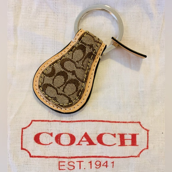 Coach | Accessories | Coach Logo Signature Cc Keychain Nwot Classic ...